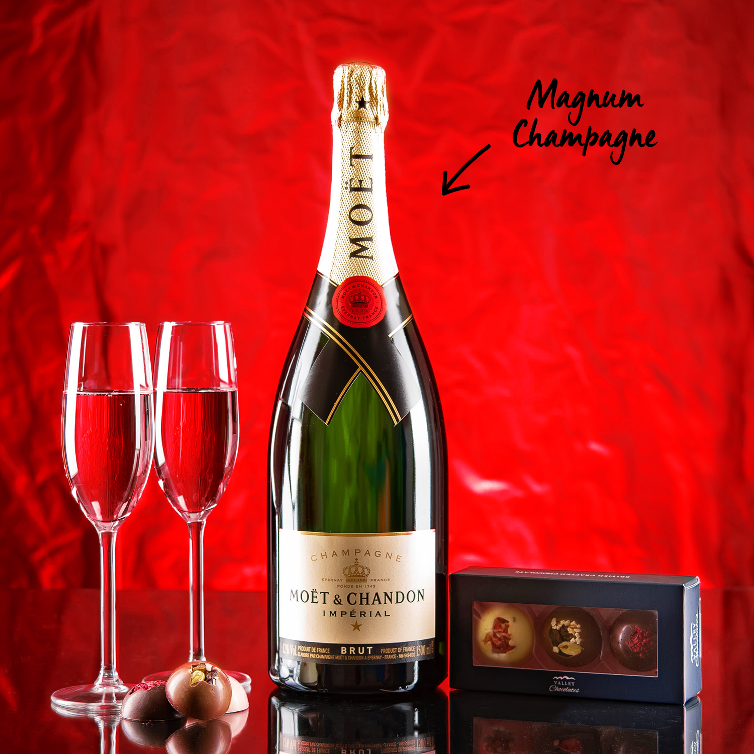 Magnum Gift Moet and Chandon | Haute Florist